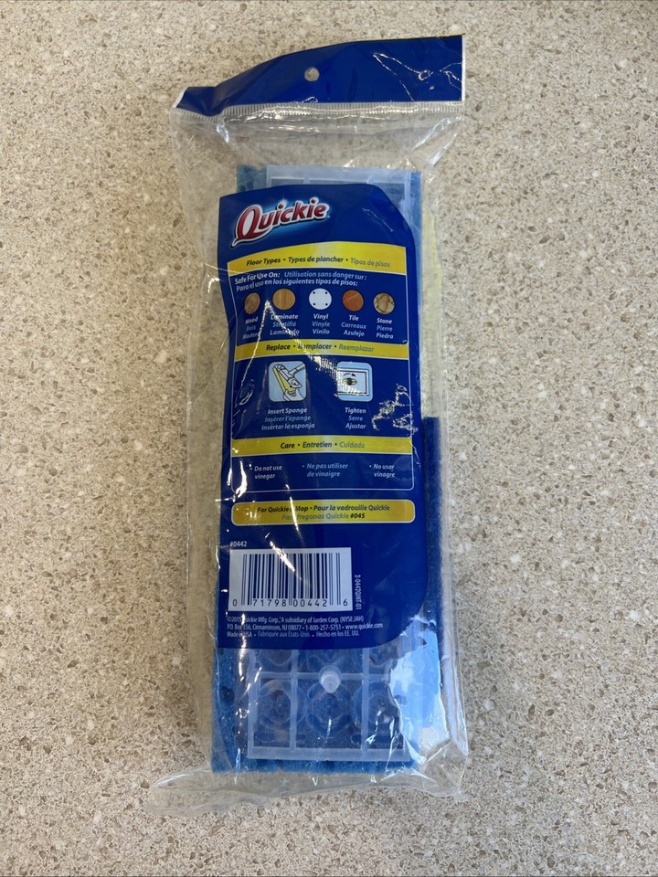 Quickie Clean Squeeze Sponge Mop Refill Type S 0442 Fits Mop #045 NEW ...