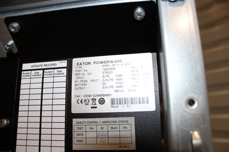 Eaton 9355-30-N-0-MBS Powerware UPS System | eBay