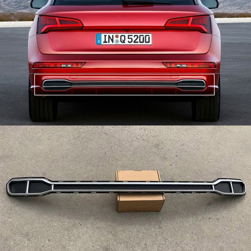 Fit For Audi Q5 SQ5 2017-2020 Rear Bumper Lower Trim Strip Grille Vent ...