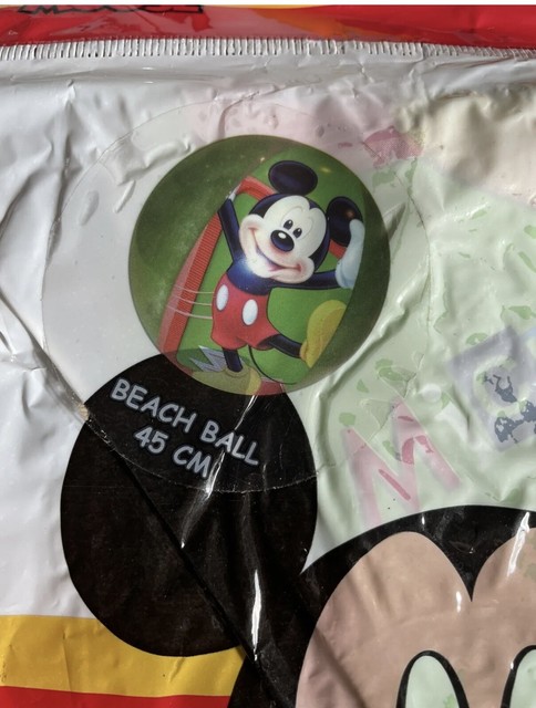 Disney Beach Ball Minnie or Mickey Mouse 45cm Beach Holiday Summer Pool ...
