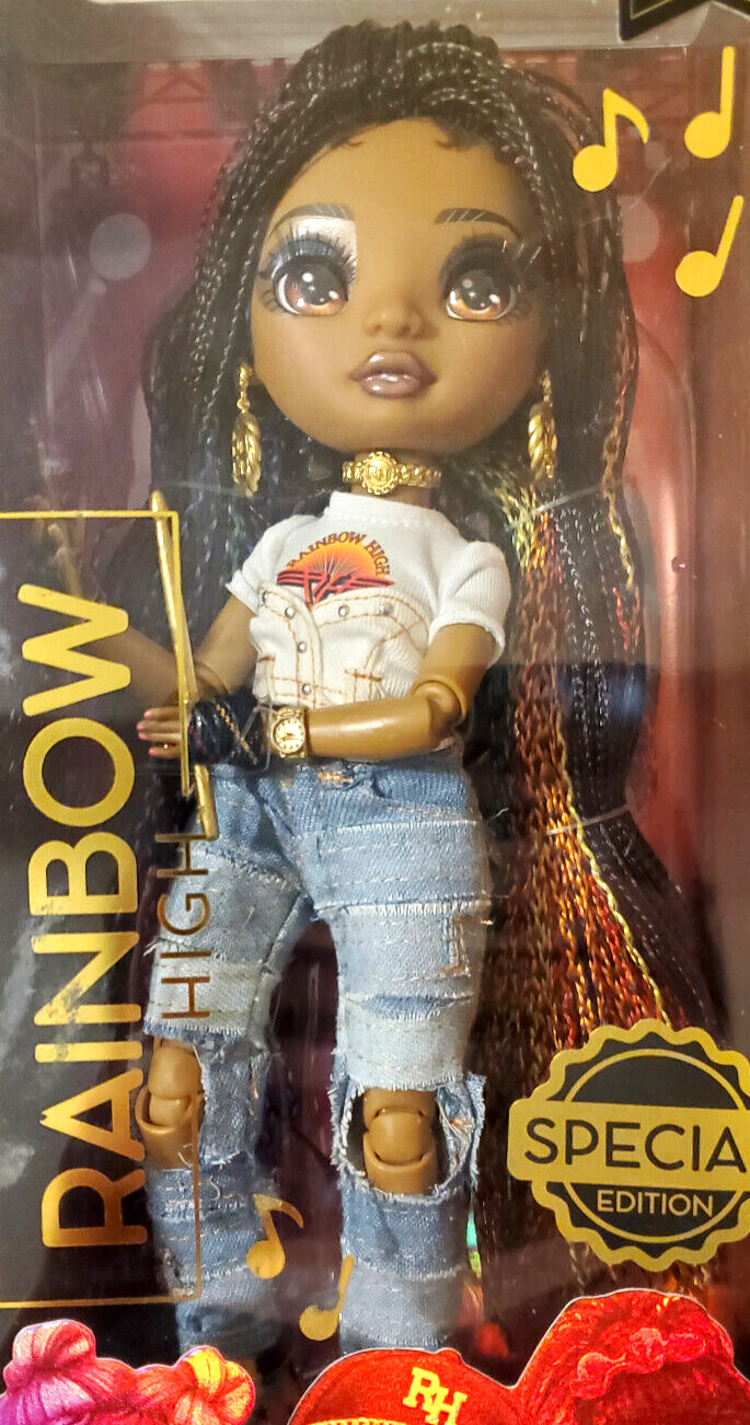 Rainbow High Special Edition Rockstar Vanessa Tempo Fashion Doll & Drums