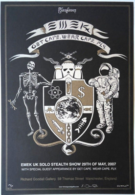 Emek Poster Show at RG Gallery & Get Cape Wear Cape Fly signed by Band ...