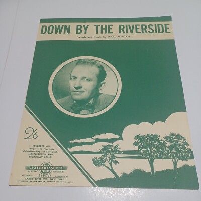 Vintage Sheet Music: Down By the Riverside - Bing Crosby C10 | eBay
