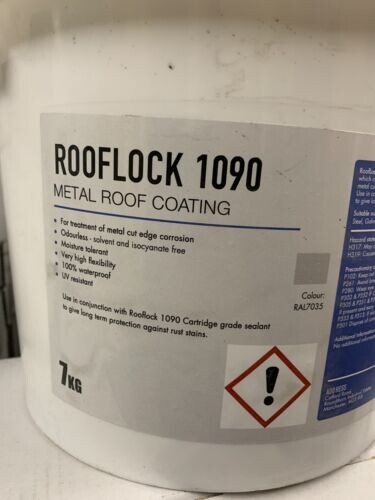 Brand New Rooflock 1090 Metal Roof Coating RAL 7035 7kg RPR £70 | eBay UK