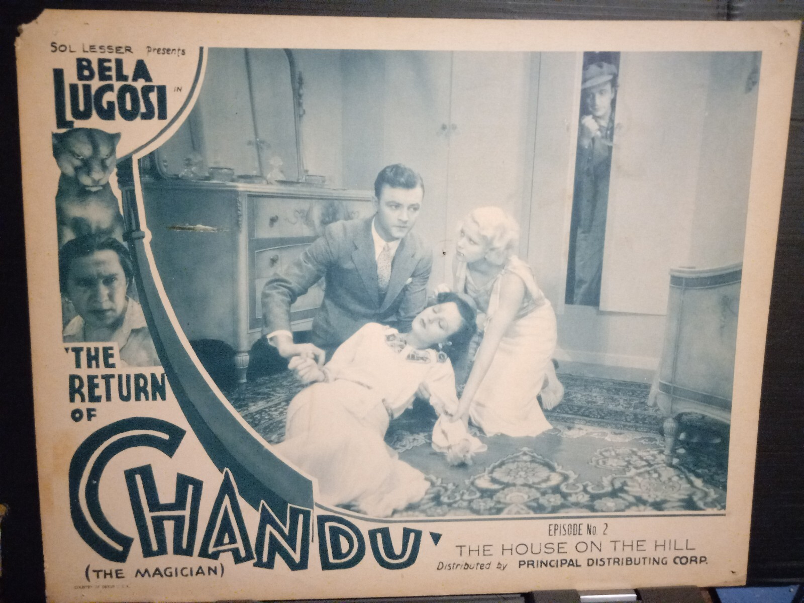 Lobby Card 1934 RETURN OF CHANDU Ep 2 beautiful blonde Phyllis Ludwig ...