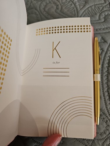 Anthropologie Colorblock Monogram Journal & Pen Set With Letter K ...