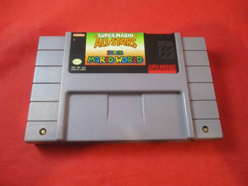 Super Mario All-Stars / Mario World (Nintendo SNES) game WORKS! #C | eBay