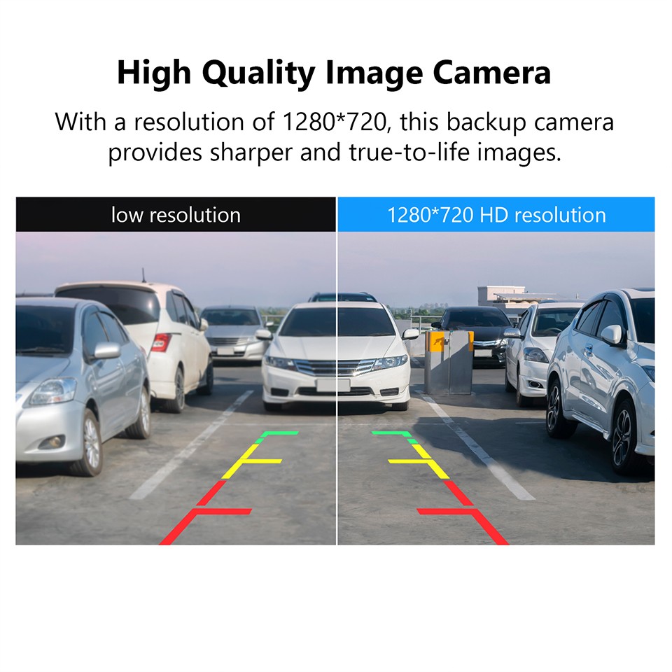 In Car 720P AHD WaterProof Parking Reverse Camera Rear View Backup ...