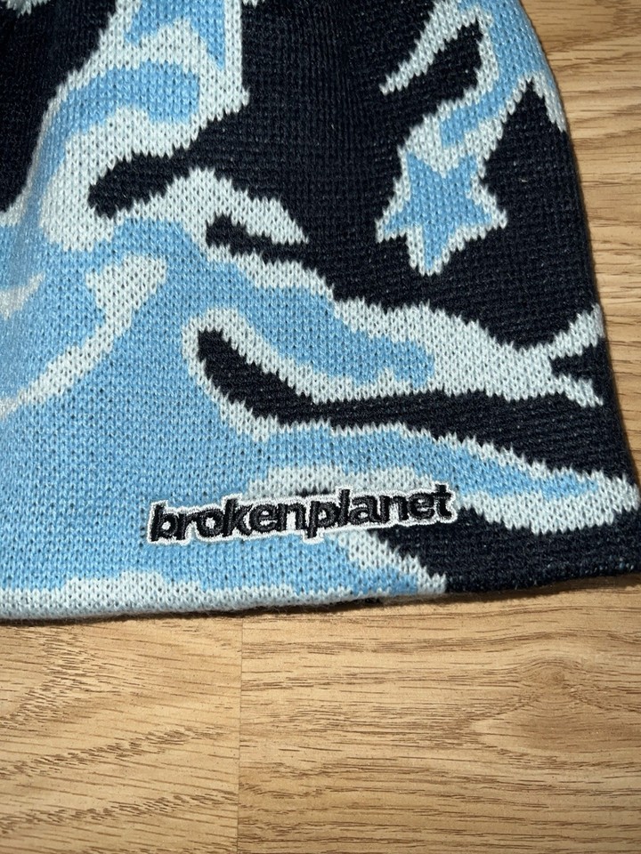 Broken Planet Camo Beanie Blue Brand New | eBay UK