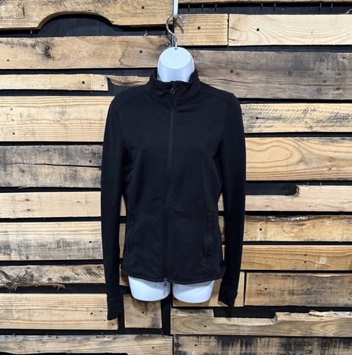 Roots 73 Women’s Black Full-Zip Track Jacket Size M Athleisure Yoga ...