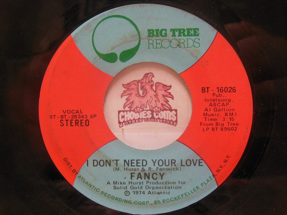 Fancy – Touch Me / I Don't Need Your Love, 45 RPM G+/VG (19B) | eBay