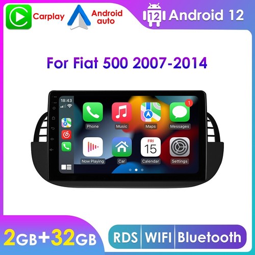 9" For Fiat 500 2007-2015 Android 12.0 Car Stereo Radio Carplay GPS ...