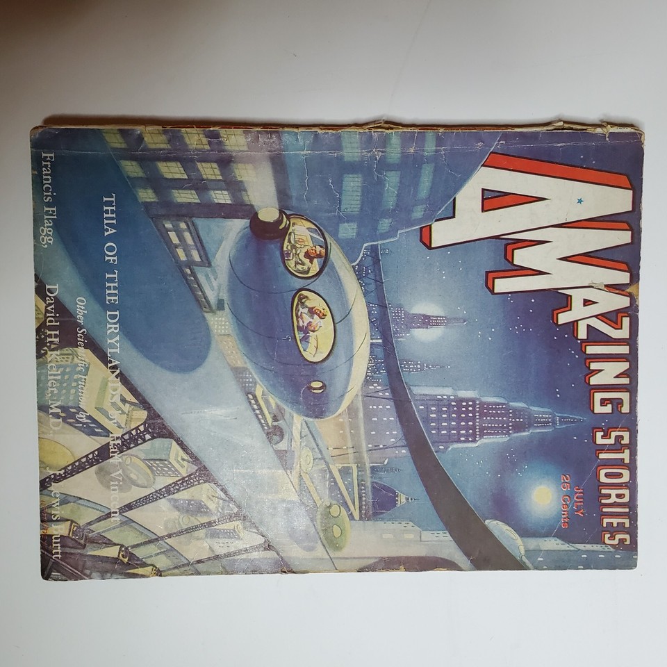 Early 1932-1934 Amazing Stories Pulp Magazine Lot- Bedsheet- Your ...