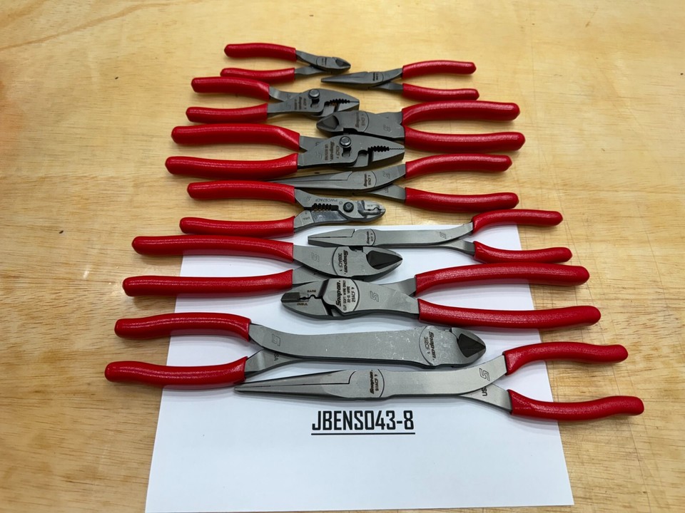 Snap-on Tools USA 12pc Essential Pliers Cutters Foam Sets | Red ...