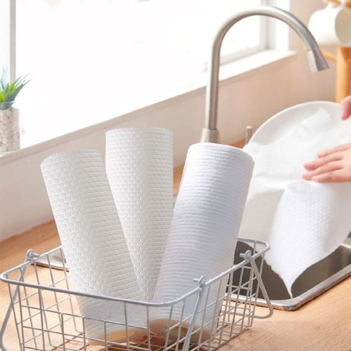 Dish Paper Tissue Kitchen Cloth Washable Reusable Paper Towels Kitchen ...