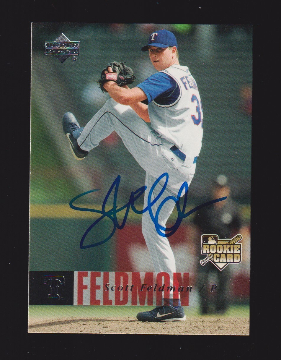 2006 UD #371 Scott Feldman ROOKIE TEXAS RANGERS SIGNED AUTOGRAPH AUTO ...