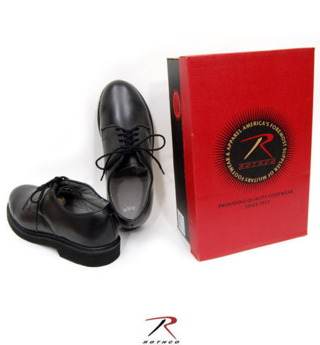 Oxford ARMY shoes FLAT FINISH black uniform Soft Sole OIL RESISTANT ...