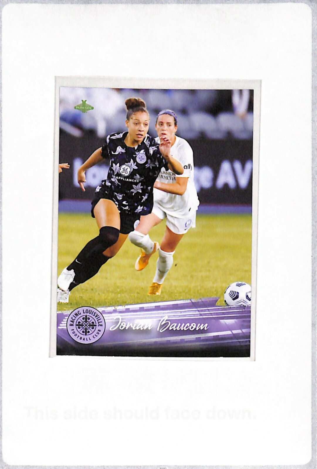2021 Parkside NWSL 135 Jorian Baucom Variation Racing Louisville FC | eBay