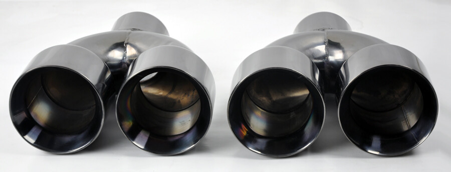 Dual 4" Quad Style Titanium Exhaust Tips Camaro Firebird Trans Am | eBay
