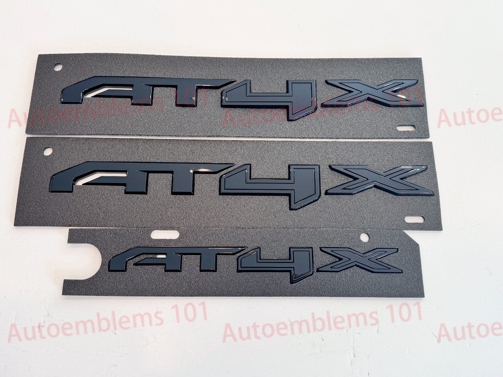 3PC GLOSS Black Door Rear AT4X Canyon Emblem Badge 2023-2024 GMC Canyon ...