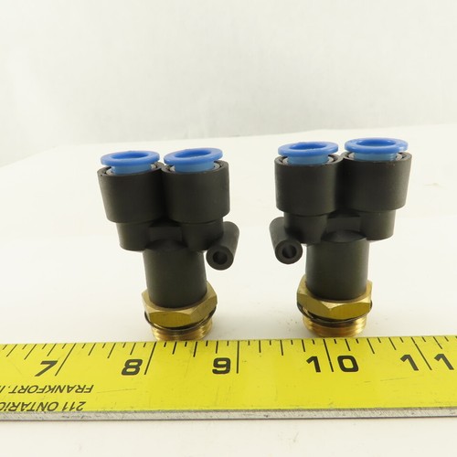 SMC 1/2-14 BSTP x 10mm Tube Push To Connect WYE Y Lot Of 2 | eBay