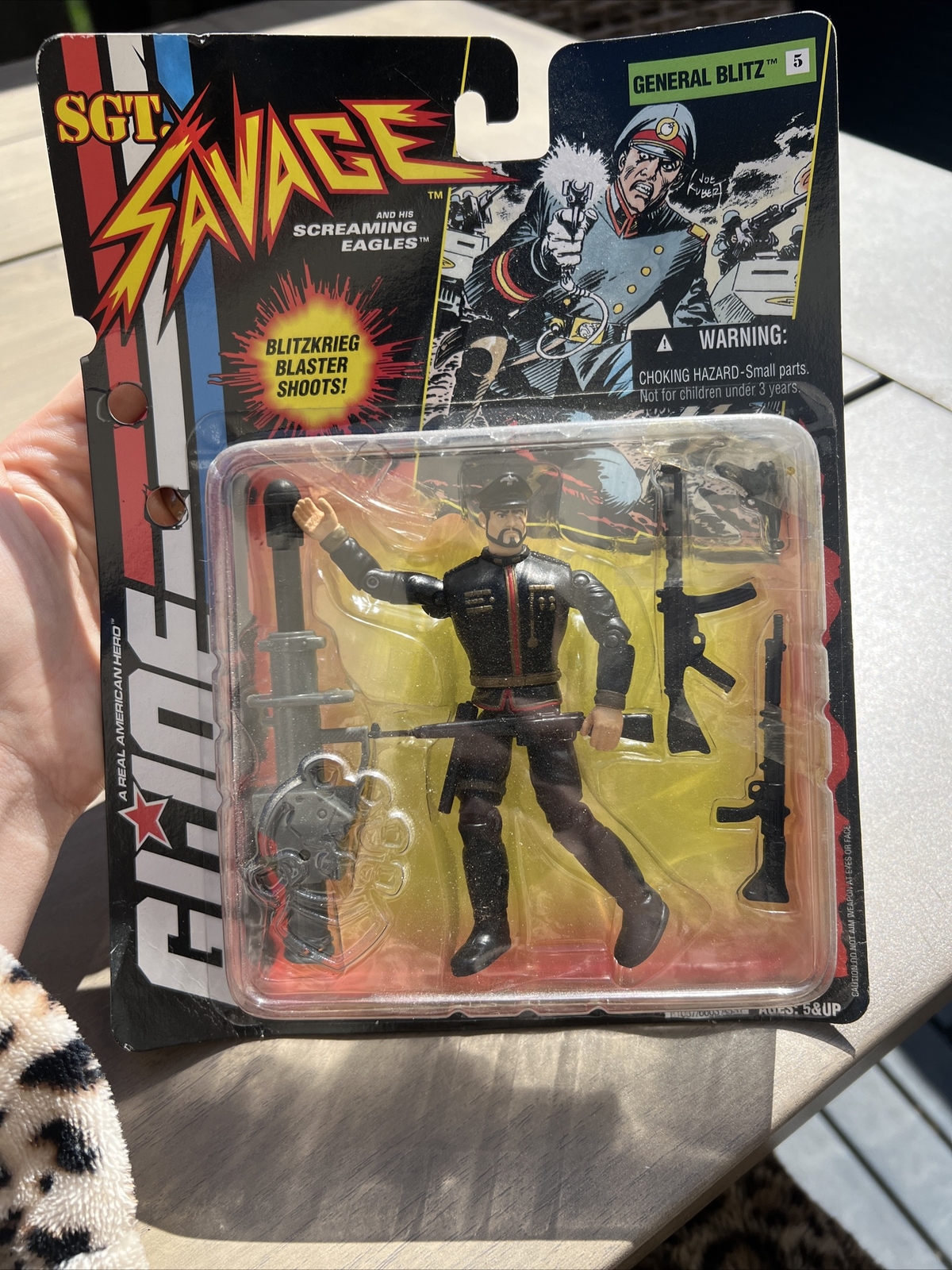 Vintage Hasbro GI Joe Sgt. Savage General Blitz 4.5" Action Figure ...