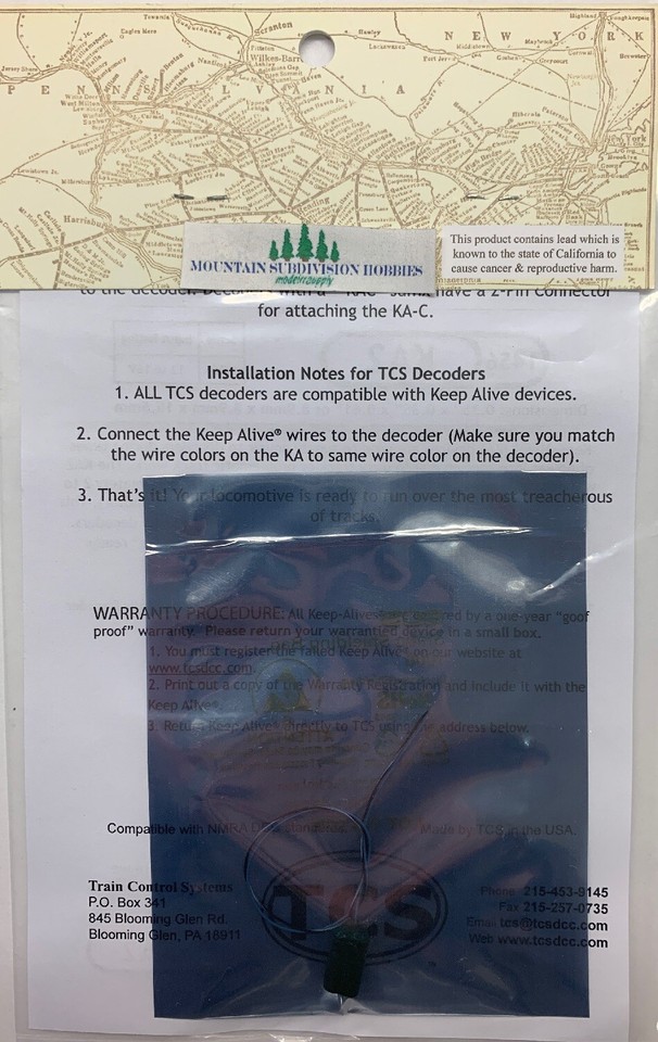 Train Control Systems TCS 1456 KA2 Keep Alive Device | eBay