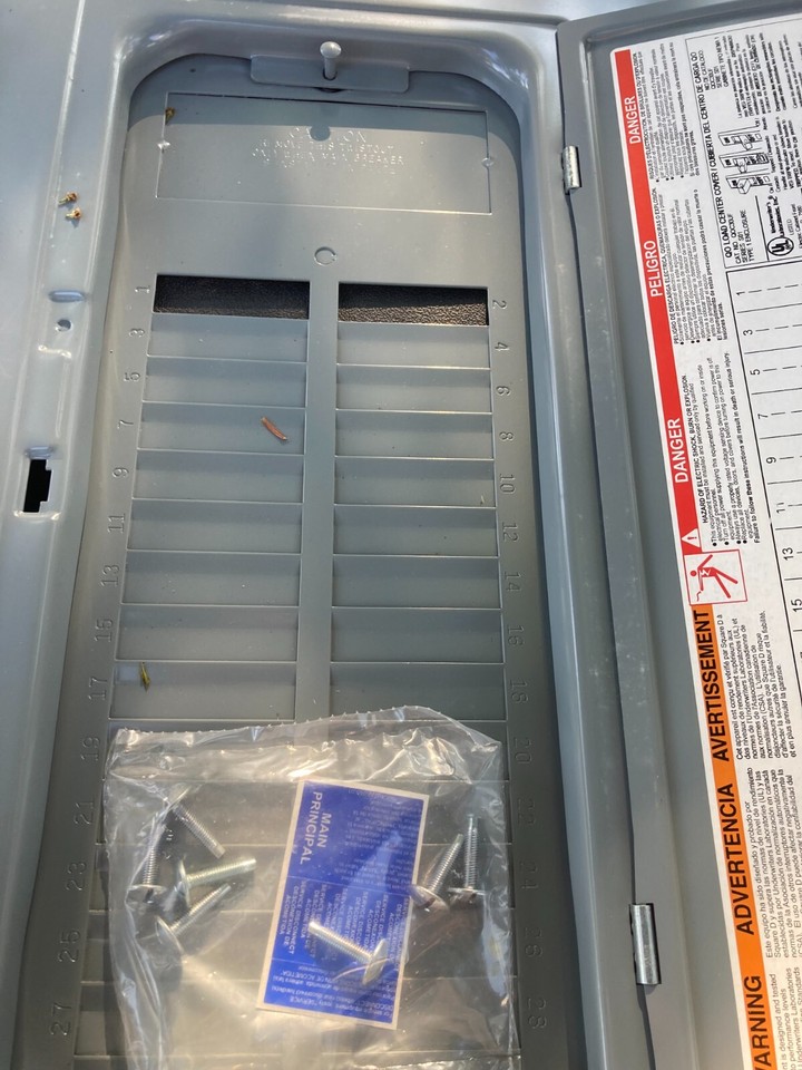 SQUARE D QOC30UF FLUSH MOUNT PANEL COVER CIRCUIT BREAKER BOX | eBay