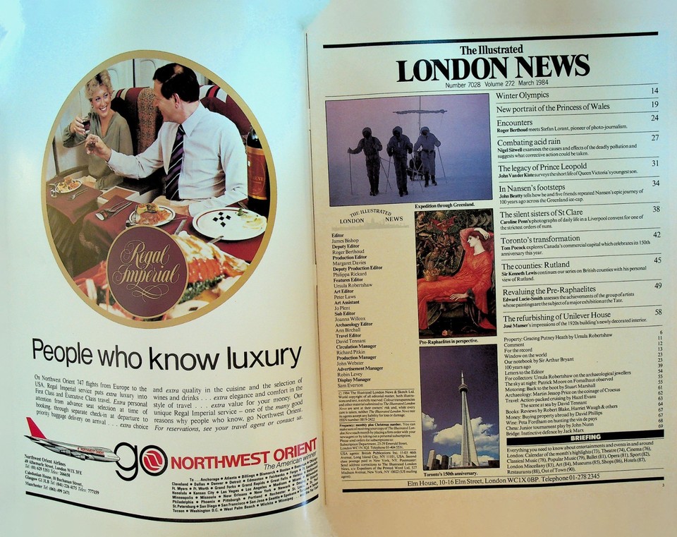 Illustrated London News March 1984 Winter Olympics Stefan Lorant | eBay