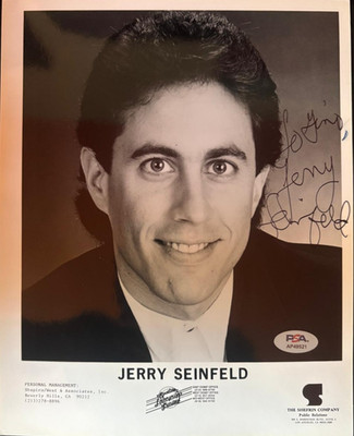 JERRY SEINFELD SIGNED AUTOGRAPHED 8X10 PHOTO SEINFELD VINTAGE FULL NAME ...