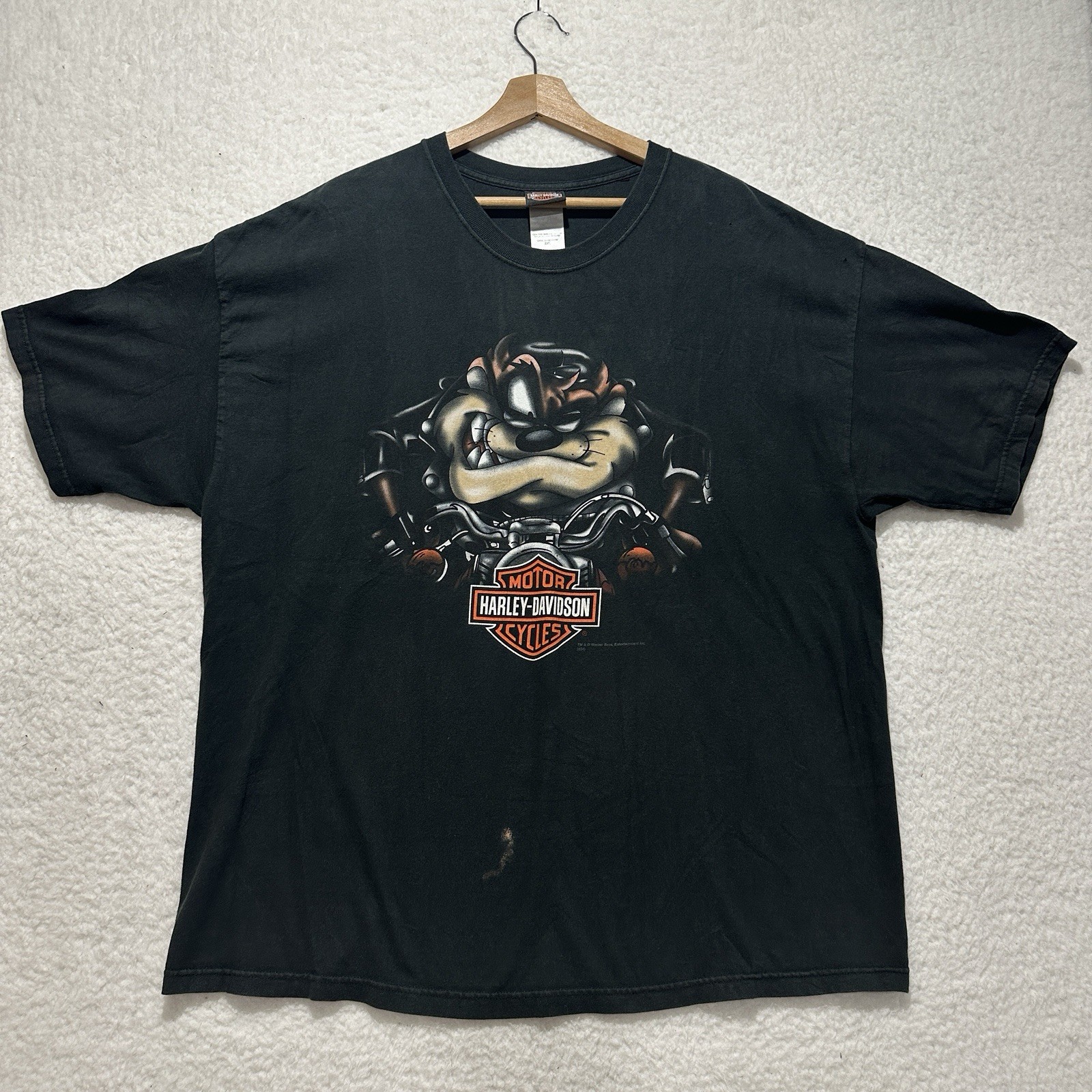 Vintage Harley Davidson Sturges Taz Looney Tunes Prin… - Gem