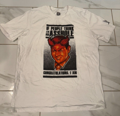 VINCE MCMAHON T SHIRT WWE Mens XL Devil I'm An A$$hole Wrestlemania ...
