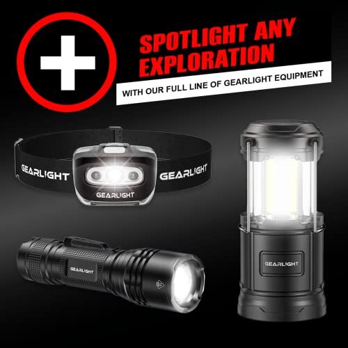 GearLight 2pack S1000 LED Flashlights High Lumens (Super Bright ...