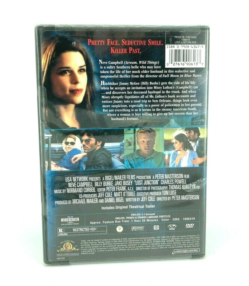 Lost Junction (DVD, 2004) Neve Cambell Billy Burke BRAND NEW FACTORY SEALED!!! 27616906137| eBay