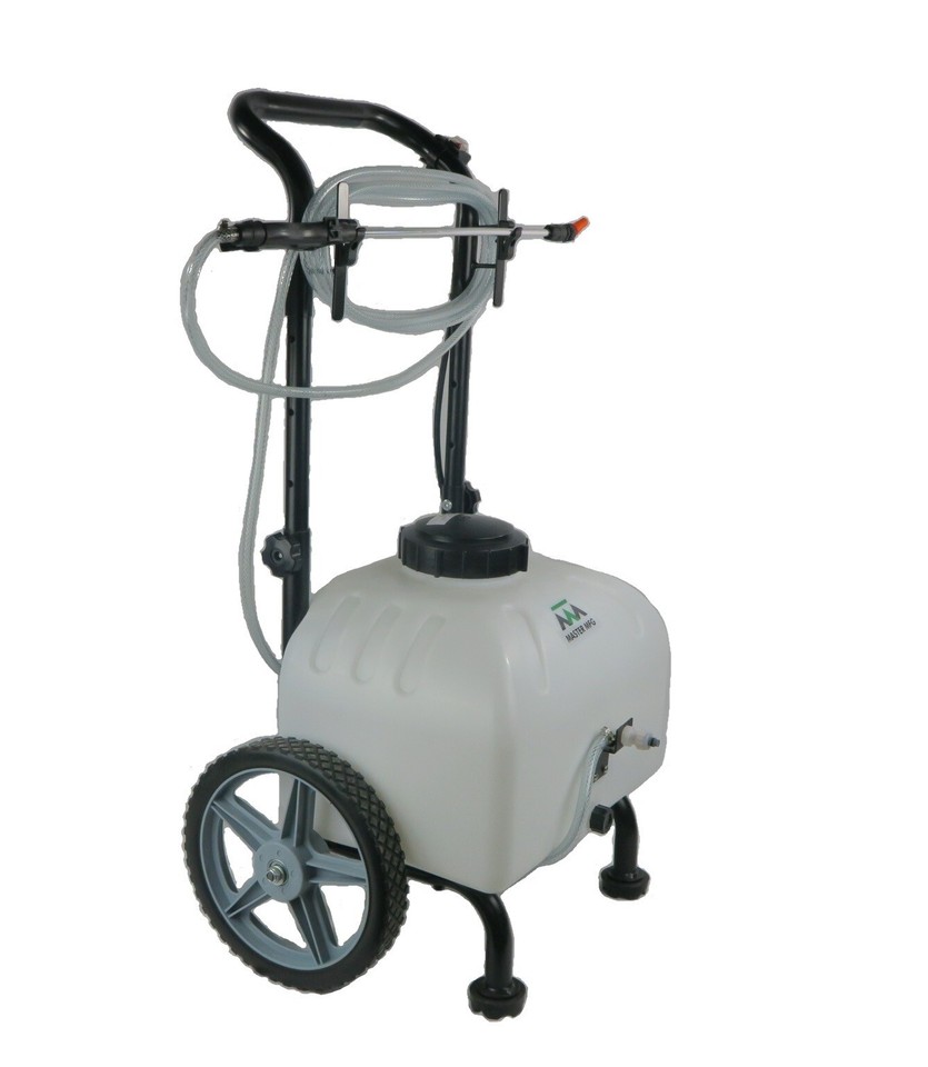 Battery Powered 9 Gallon Cart Sprayer for Rodent, Weed, and Grass ...