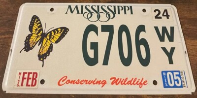 2005 Conserving Wildlife License Plate G706 Monarch Butterfly ...