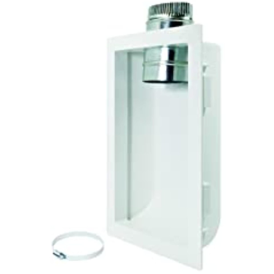 DRYER VENTING BOX 4" WHT | eBay