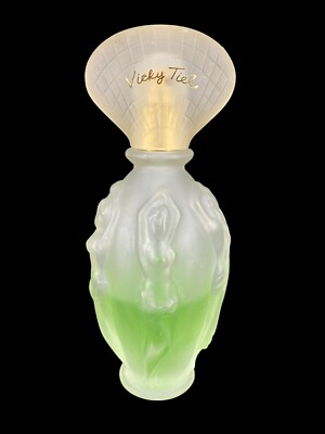 1999 Vicky Tiel Perfume Ethere Frosted Crystal Spray Bottle Nude ...