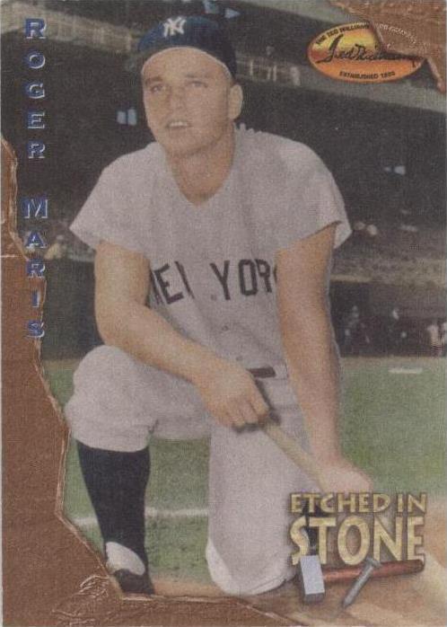 1994 Ted Williams Card Company - Etched in Stone Roger Maris #ES1 for ...