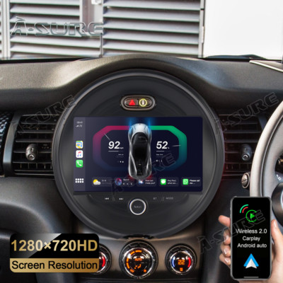 Car Stereo Radio Android 14 GPS Carplay For BMW Mini Cooper F55 F56 ...