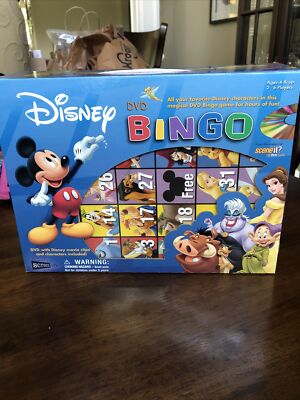 Disney DVD Bingo Game w/ Movie Clips Mattel Complete! Preowned | eBay