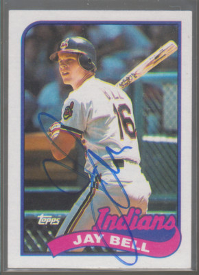 Autographed 1989 Topps Jay Bell - Indians | eBay