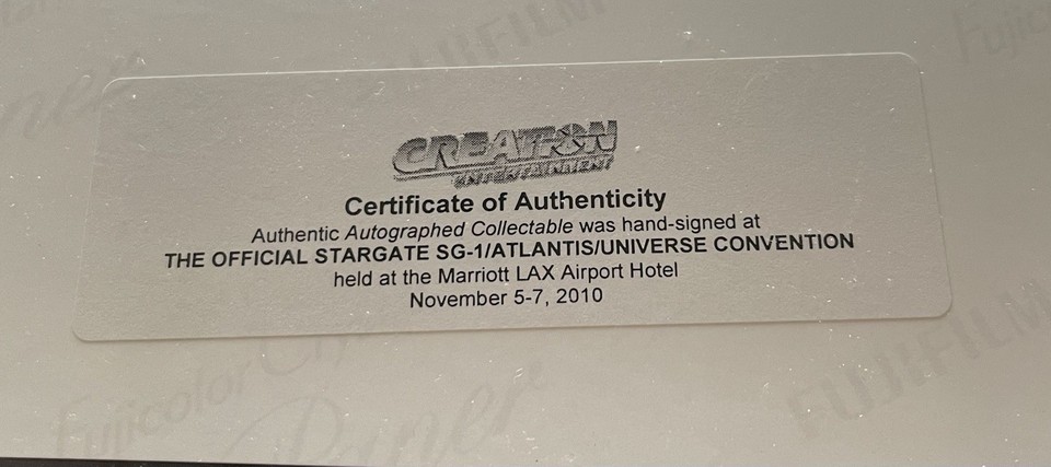 Stargate Atlantis Joe Flanigan (Lt. Colonel John Sheppard) Autographed ...