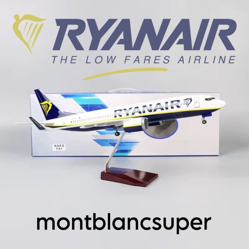 1/85 Scale Airplane Model - Ryanair Boeing B737-800 and LED Gift ...
