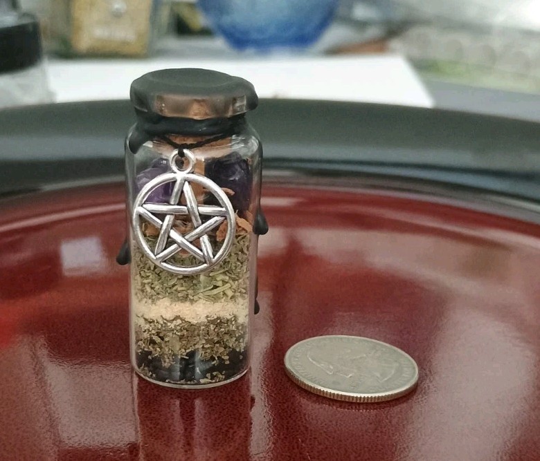 Protection Spell Jar Vial Bottle Ritual Pagan Witch Wiccan Nature ...