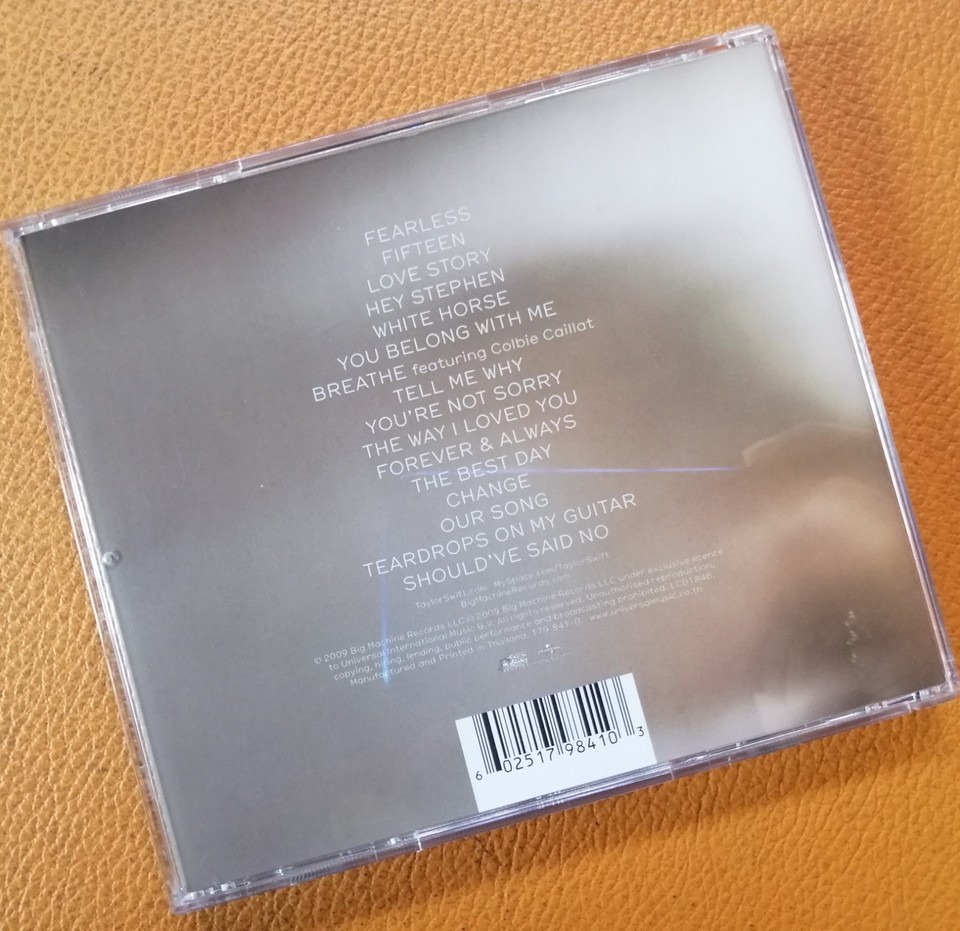 TAYLOR SWIFT [ FEARLESS ] ORIGINAL CD THAILAND EDITION | eBay
