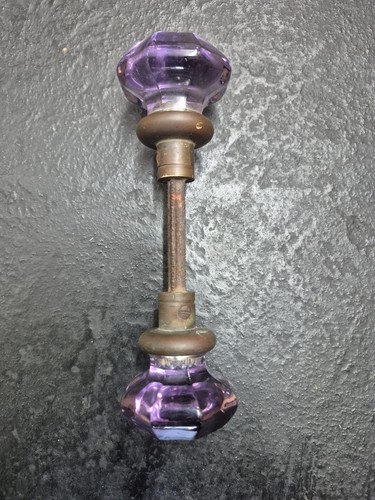 Vintage Purple Glass Door Knobs | eBay