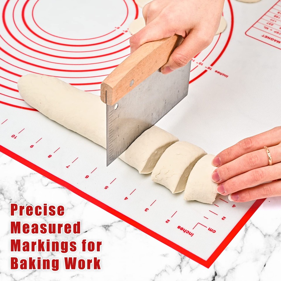 Large Silicone Baking Mat 16"X24"Pastry Mats for Rolling Out Dough Non ...