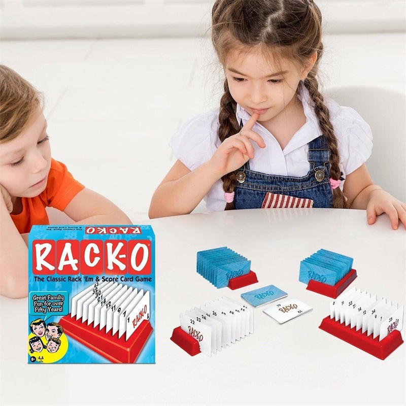 RACK-O Card Game - Family Game Night Kids 8+ & Adults - Retro Classic ...