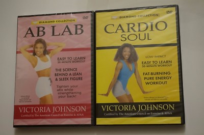 2 New / Sealed Victoria Johnson Excercise DVDs ~ STEP WITH STYLE and AB ...
